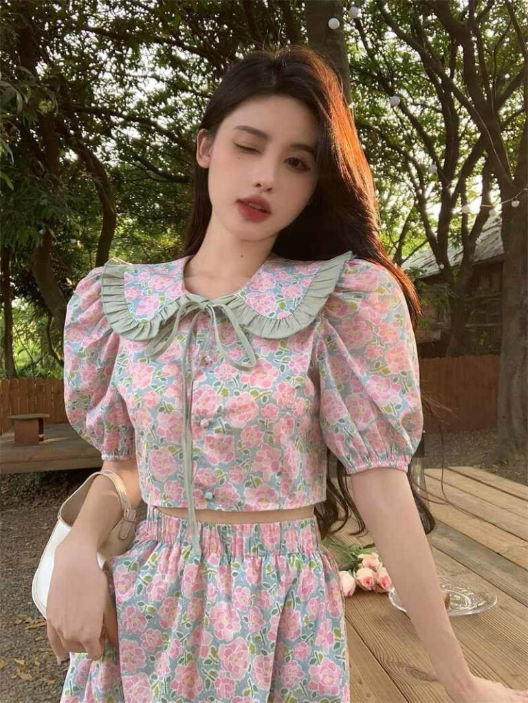 Pink Cottagecore 2-Piece Set | Cottagecore Dress