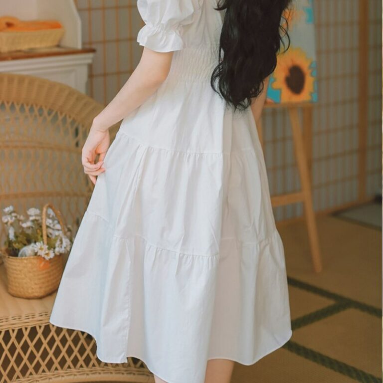 Lila White Lace Cottagecore Dress | Cottagecore Dress