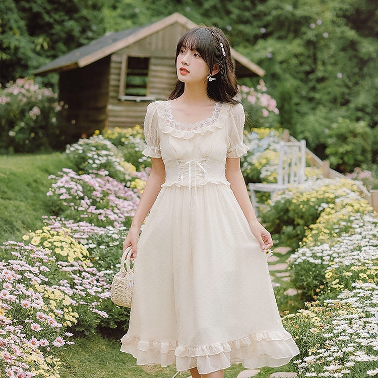 Cottage Fairy Dress Cottagecore Dress Cottage Fairy Dress Cottagecore Dress