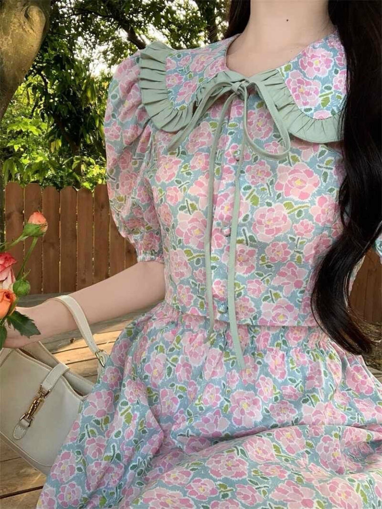 Pink Cottagecore 2-Piece Set | Cottagecore Dress