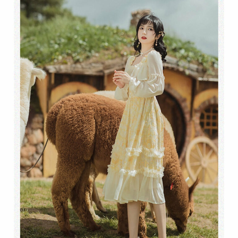 Butterfly Sunflight Fairy Cottagecore Dress | Cottagecore Dress