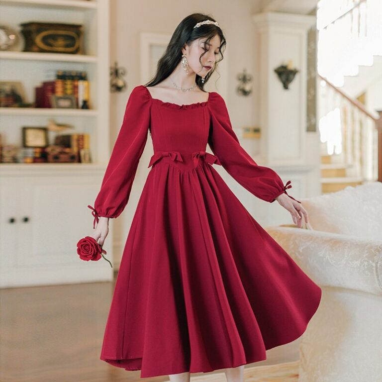 cottagecore prom red dress | Cottagecore Dress