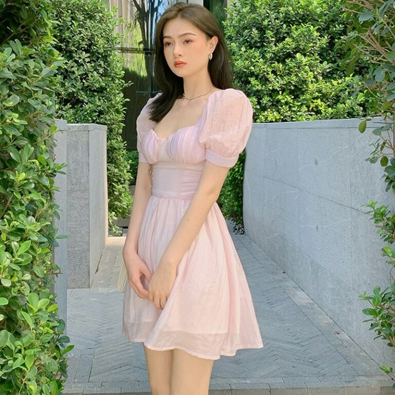 Pink cottagecore prom dress | Cottagecore Dress