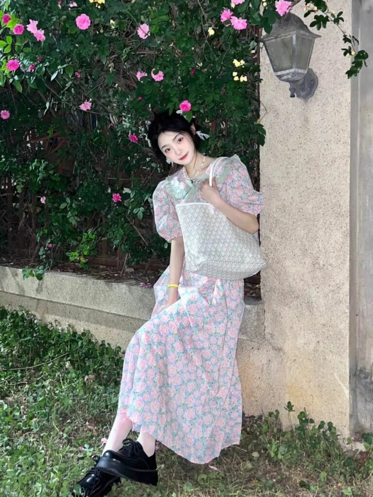 Pink Cottagecore 2-Piece Set | Cottagecore Dress