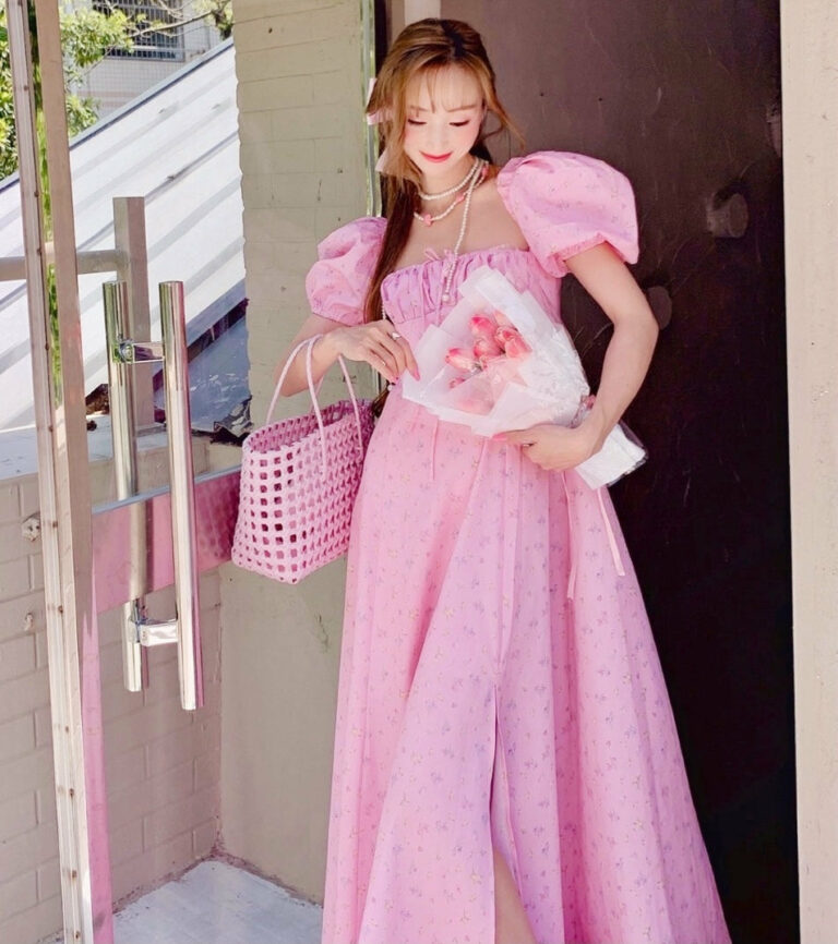 Pink Shabby Chic Cottagecore Dress | Cottagecore Dress